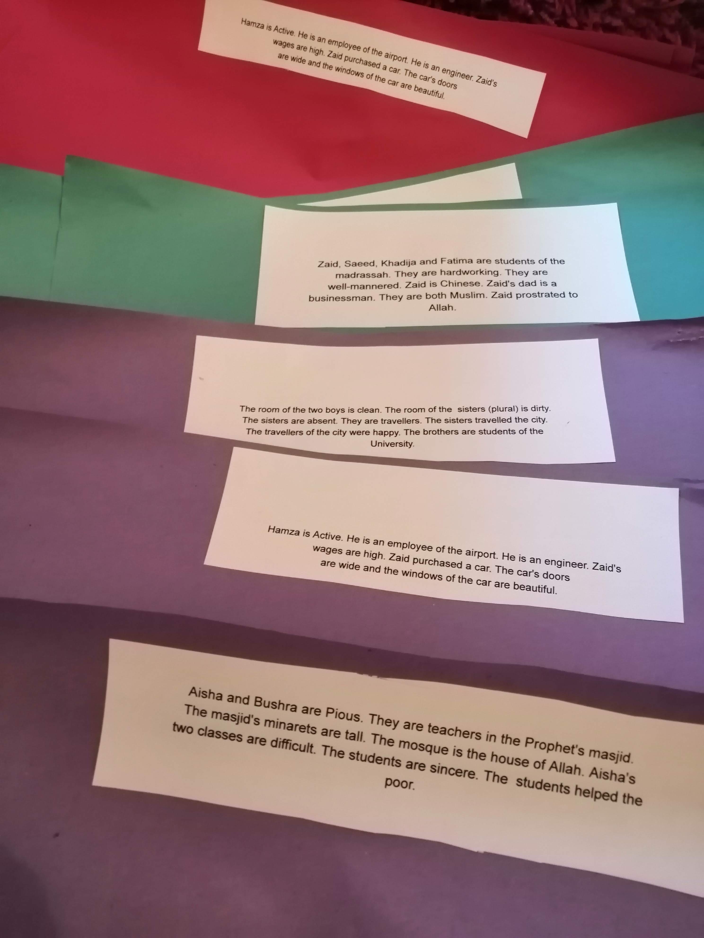 Arabic revision activity – Islamic Teaching Resources